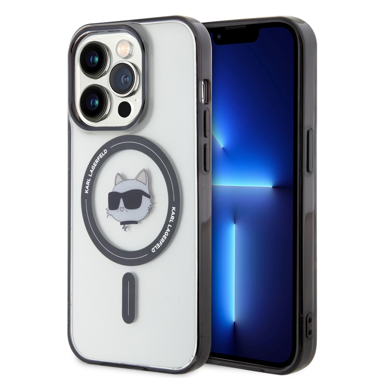 iPhone 15 PRO MAX transparent IML Choupette`s Head MagSafe KARL ...