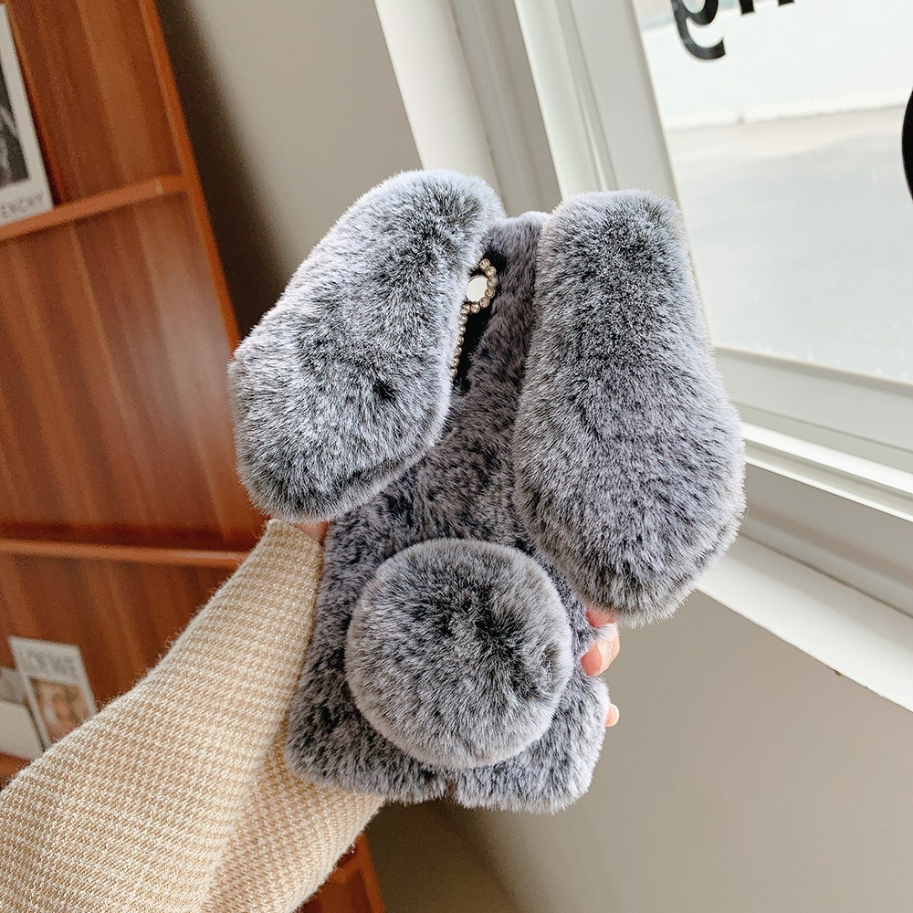 Samsung S21 dark grey nugarėlė Fluffy rabbit | S21 | S Serija | Samsung ...